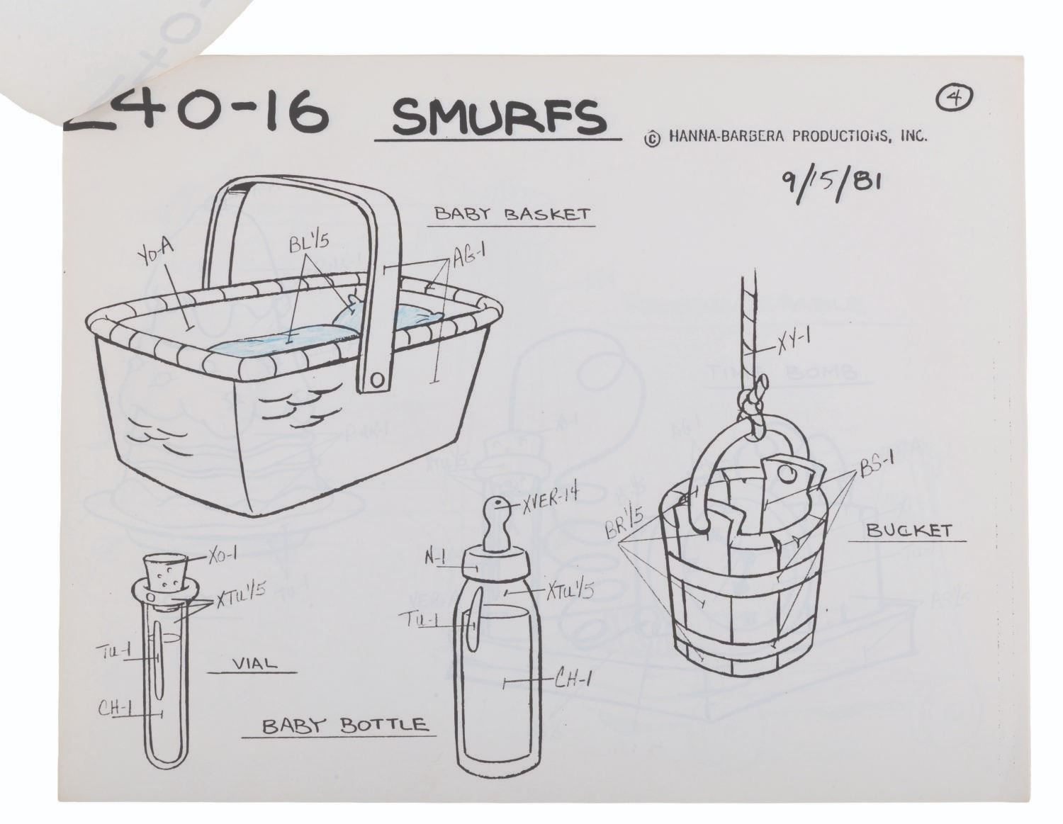 "The Smurfs" Character and Prop Model Sheets. - Van Eaton Galleries