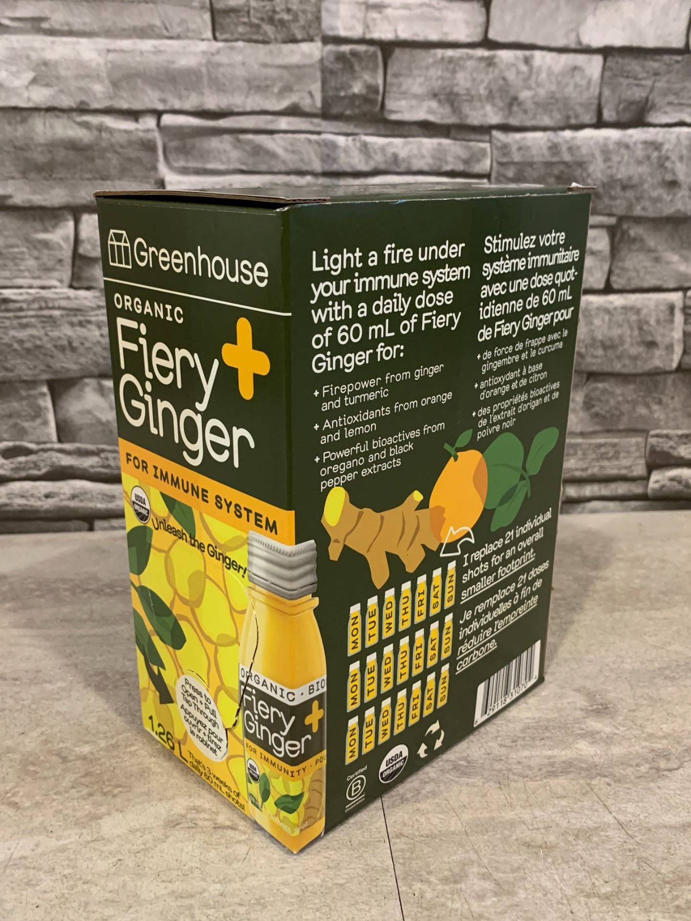 Greenhouse Organic Fiery Ginger For Immune System