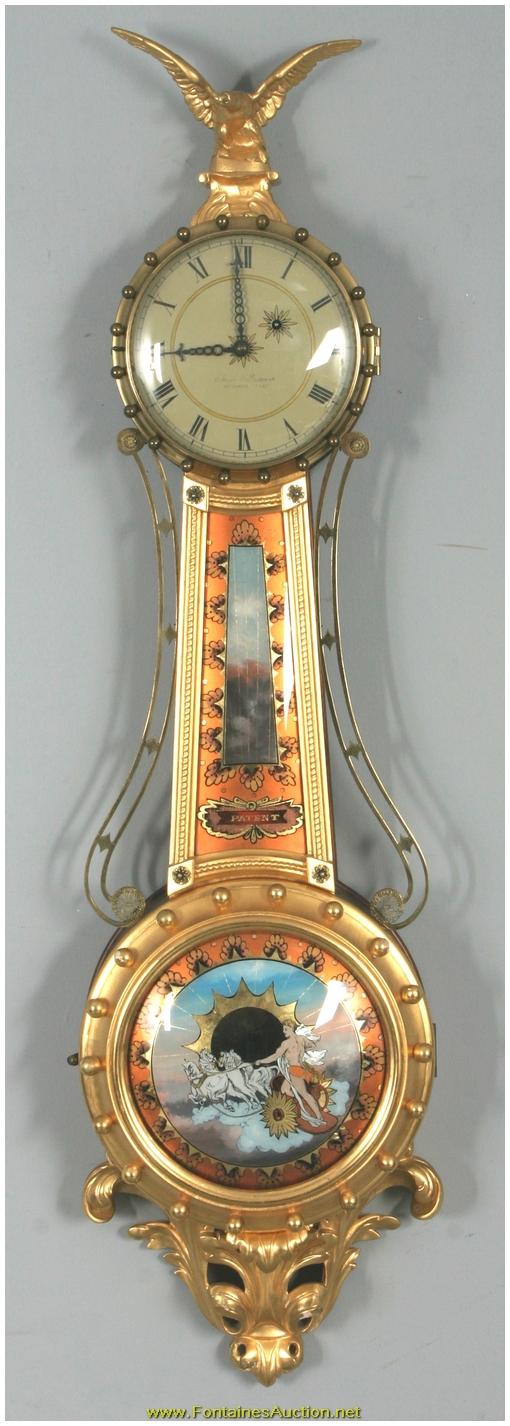 Elmer Stennes Girandole Clock in Original Crate