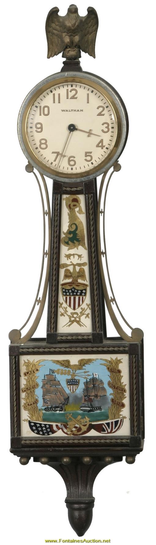 Waltham Miniature Presentation Banjo Clock