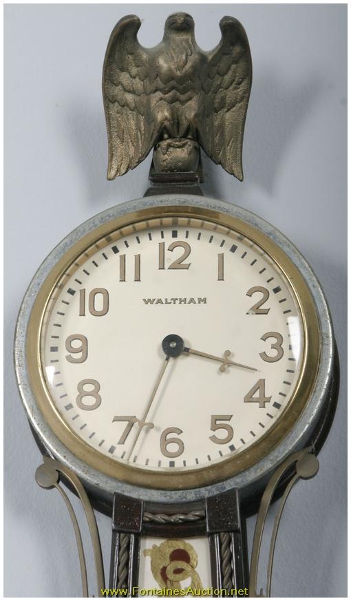Waltham Miniature Presentation Banjo Clock