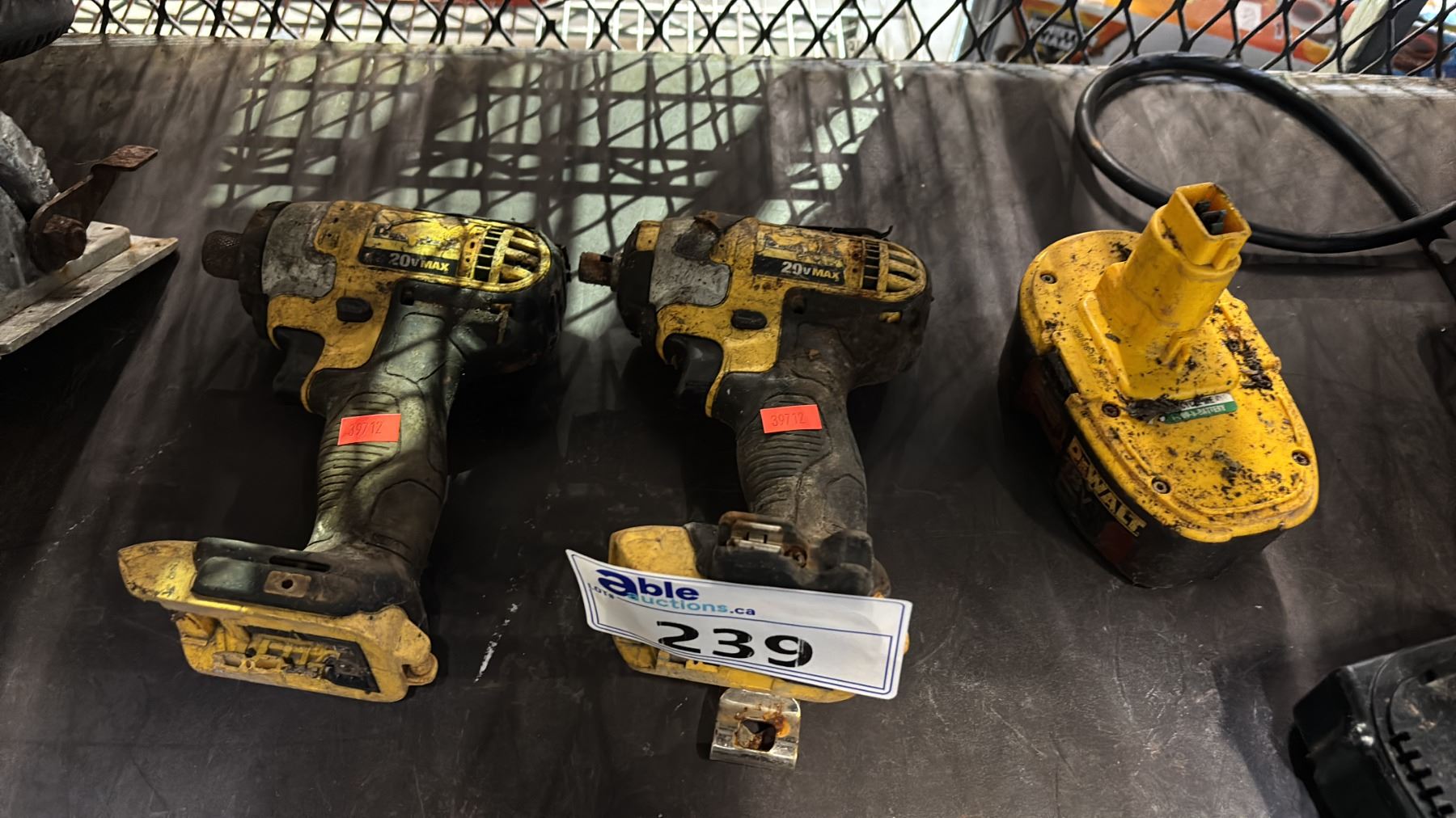 SHELF OF DEWALT CIRCULAR SAWS, DEWALT CORDLESS DRILLS, FLEXICORD POWER ...