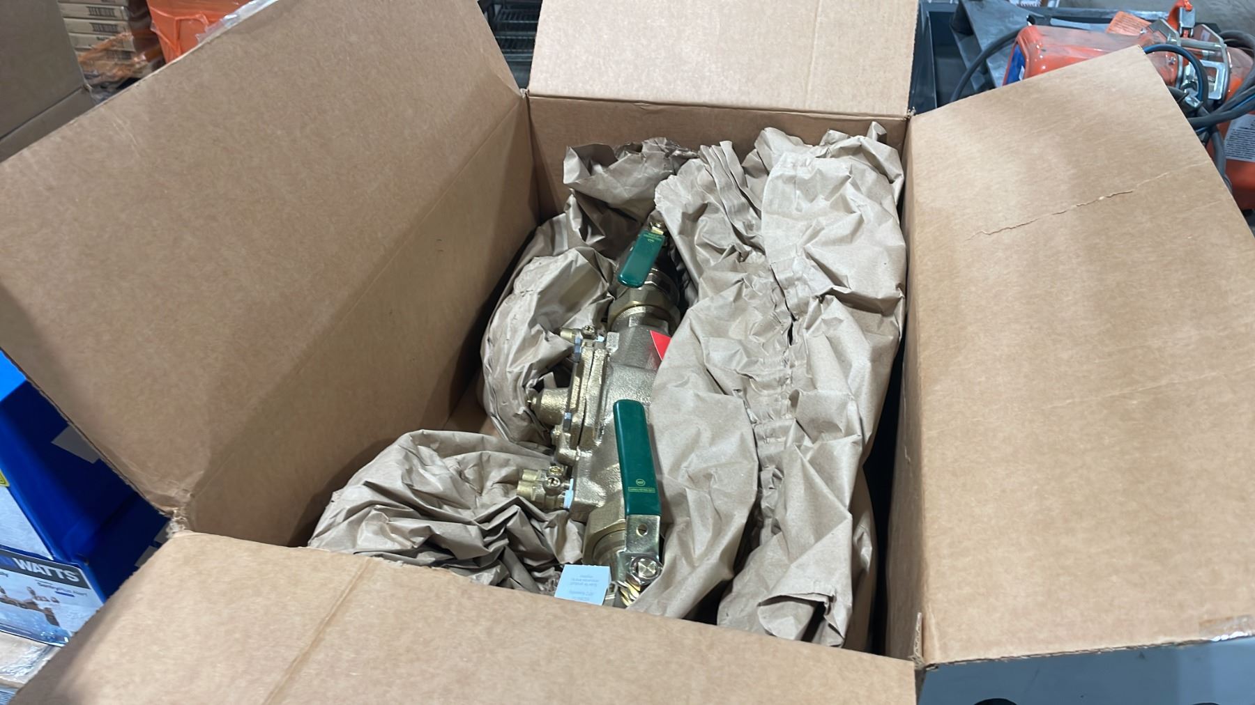 2 BOXES OF WATTS COMMERCIAL PLUMBING RPZ ASSEMBLY WITH FLOOD SENSORS ...