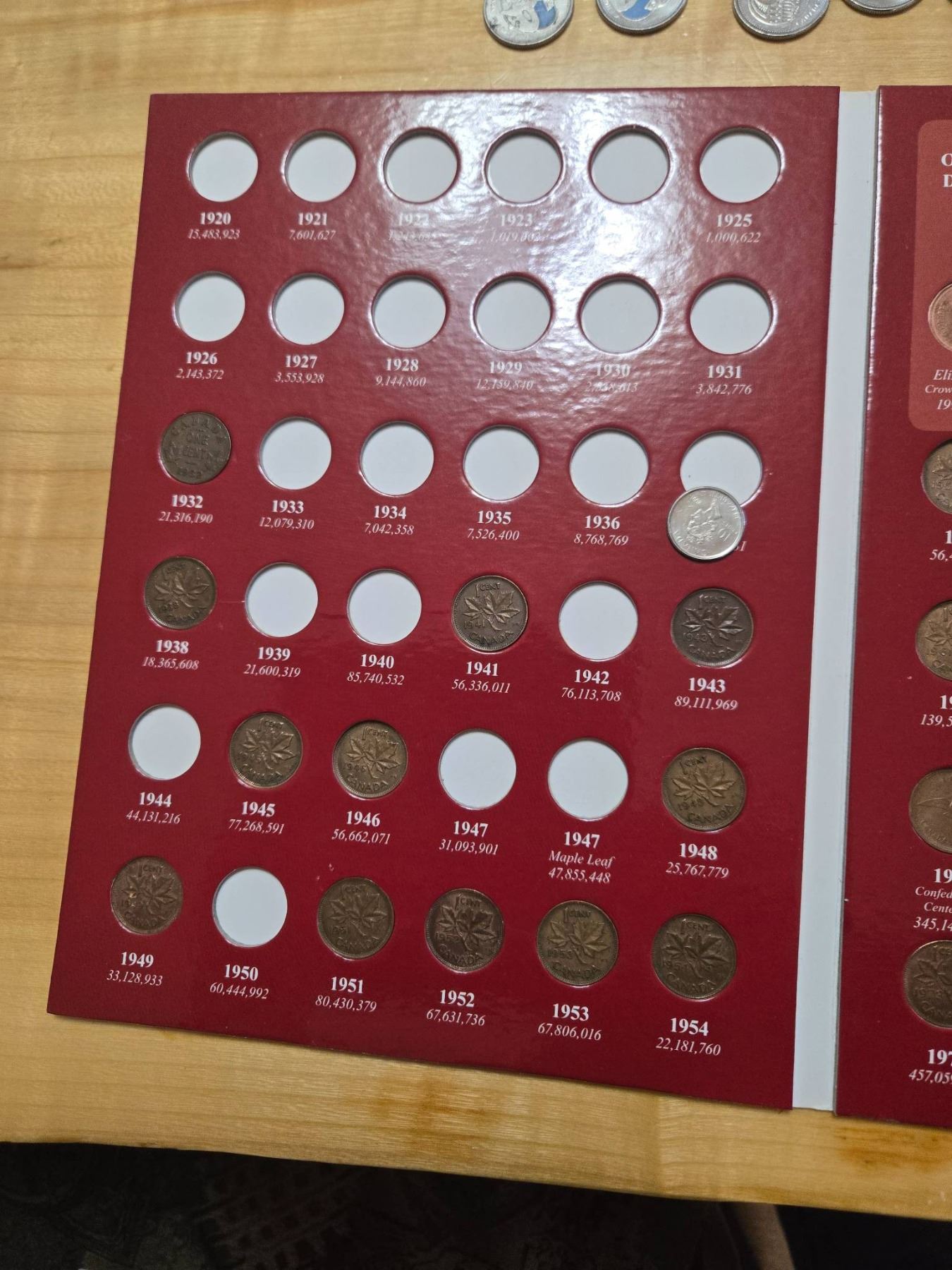 Canadian Coin Collection With Folder and Loose Coins