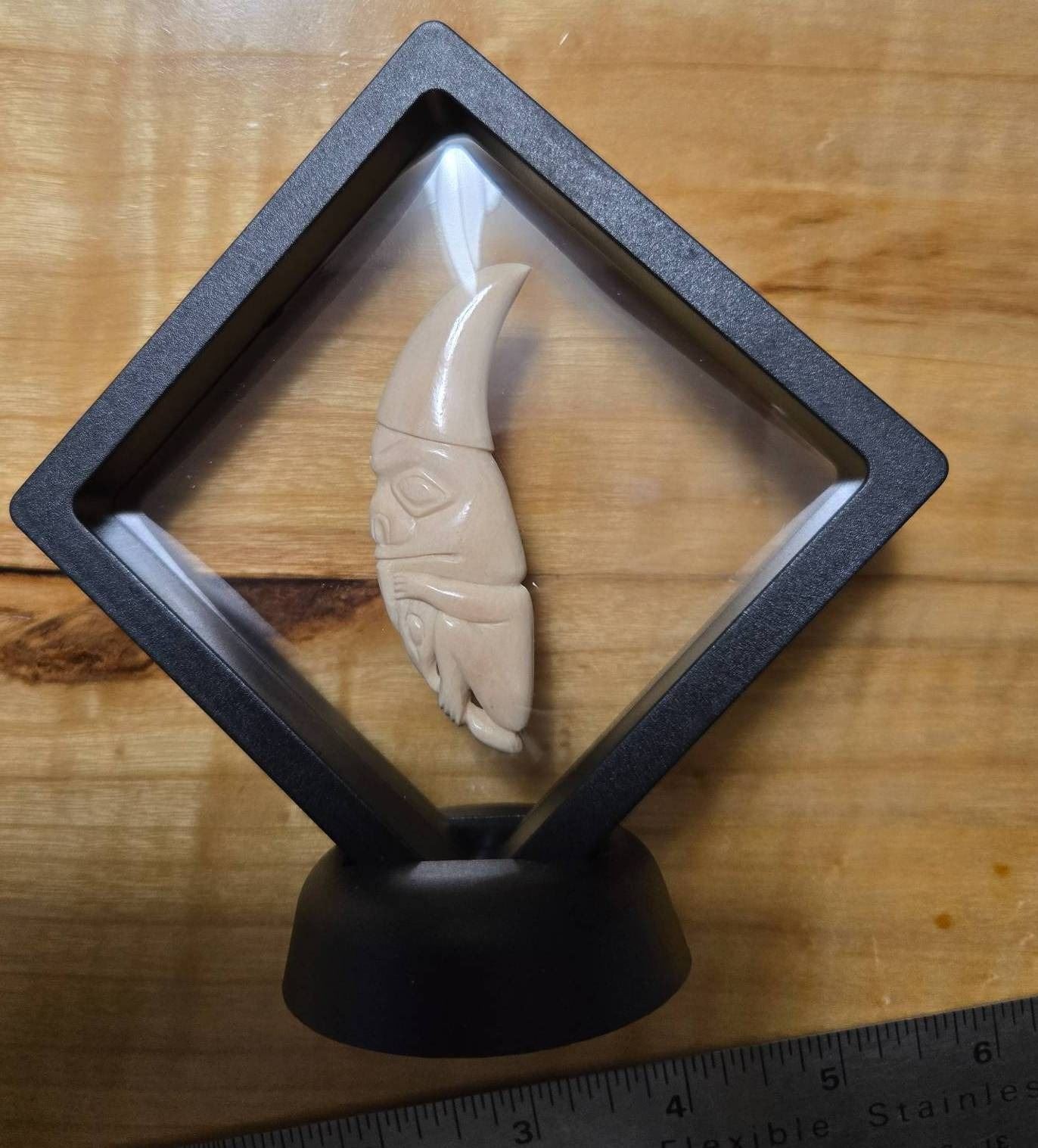 Antique Greenlandic Tupilak Carving whale tooth