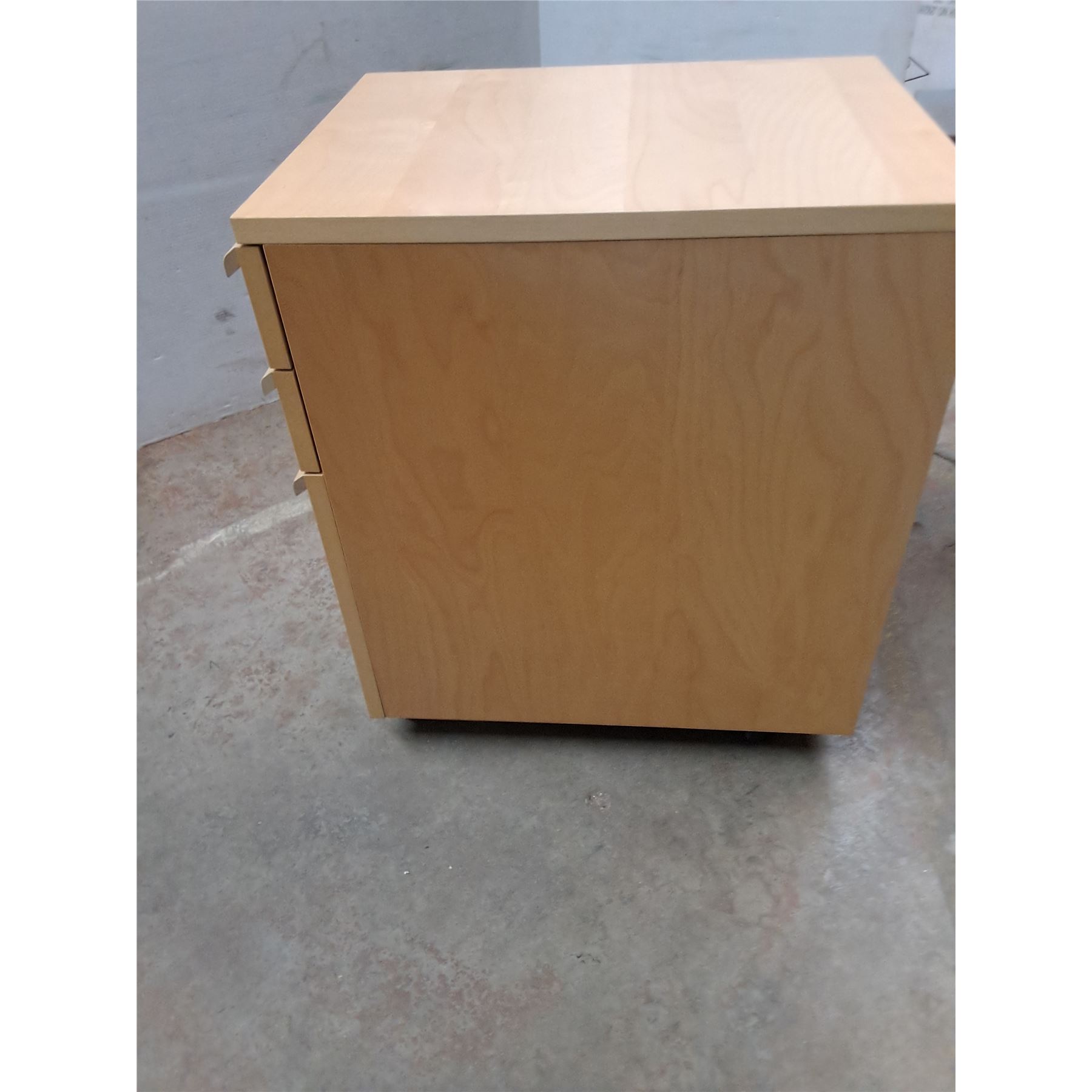 * Wooden Style 3 Drawered Filing Cabinet, Cannot Ship, Measurements are ...