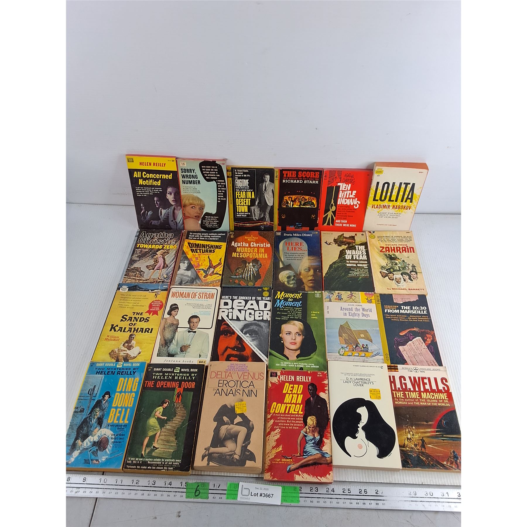 (24) Assorted Books - Helen Reilly, Michael Barrett, Richard Stark ...
