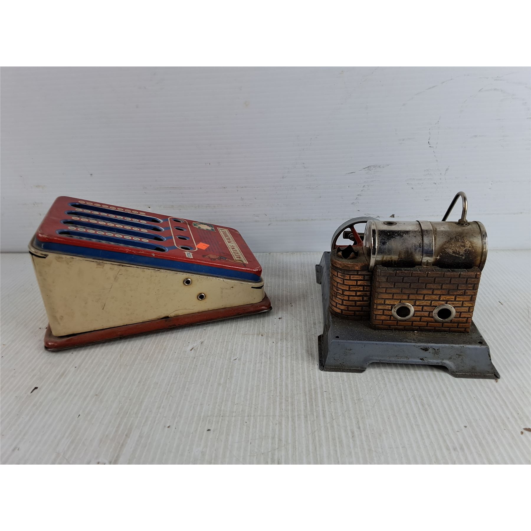 Vintage Tin Toys - Adding Machine Toy & Wilesco Steam Engine Base ...