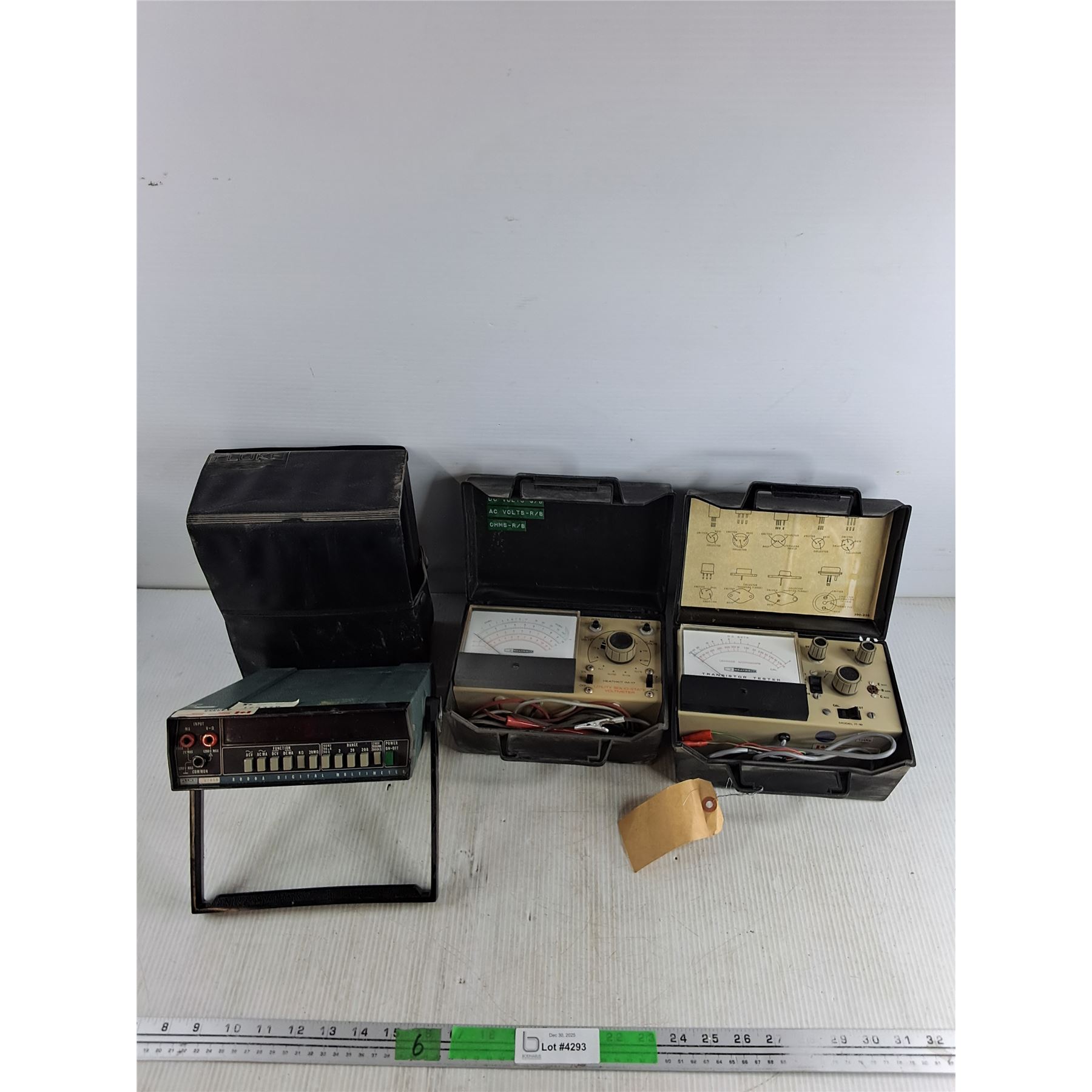 Vintage Heathkit Voltmeter & Transistor Tester, 8000A Digital ...
