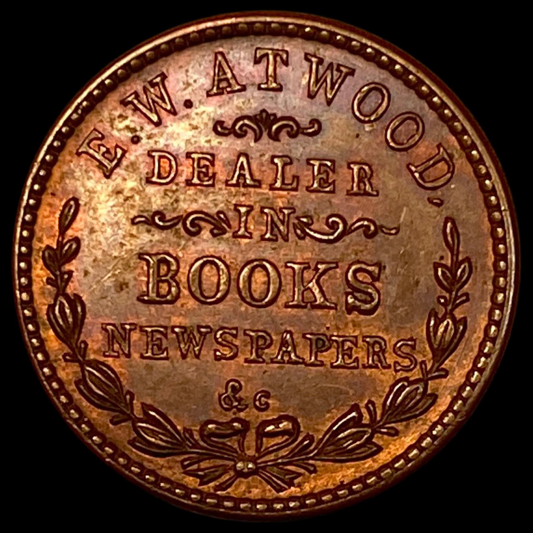 1863 Civil War Token - E.W. Atwood UNCIRCULATED