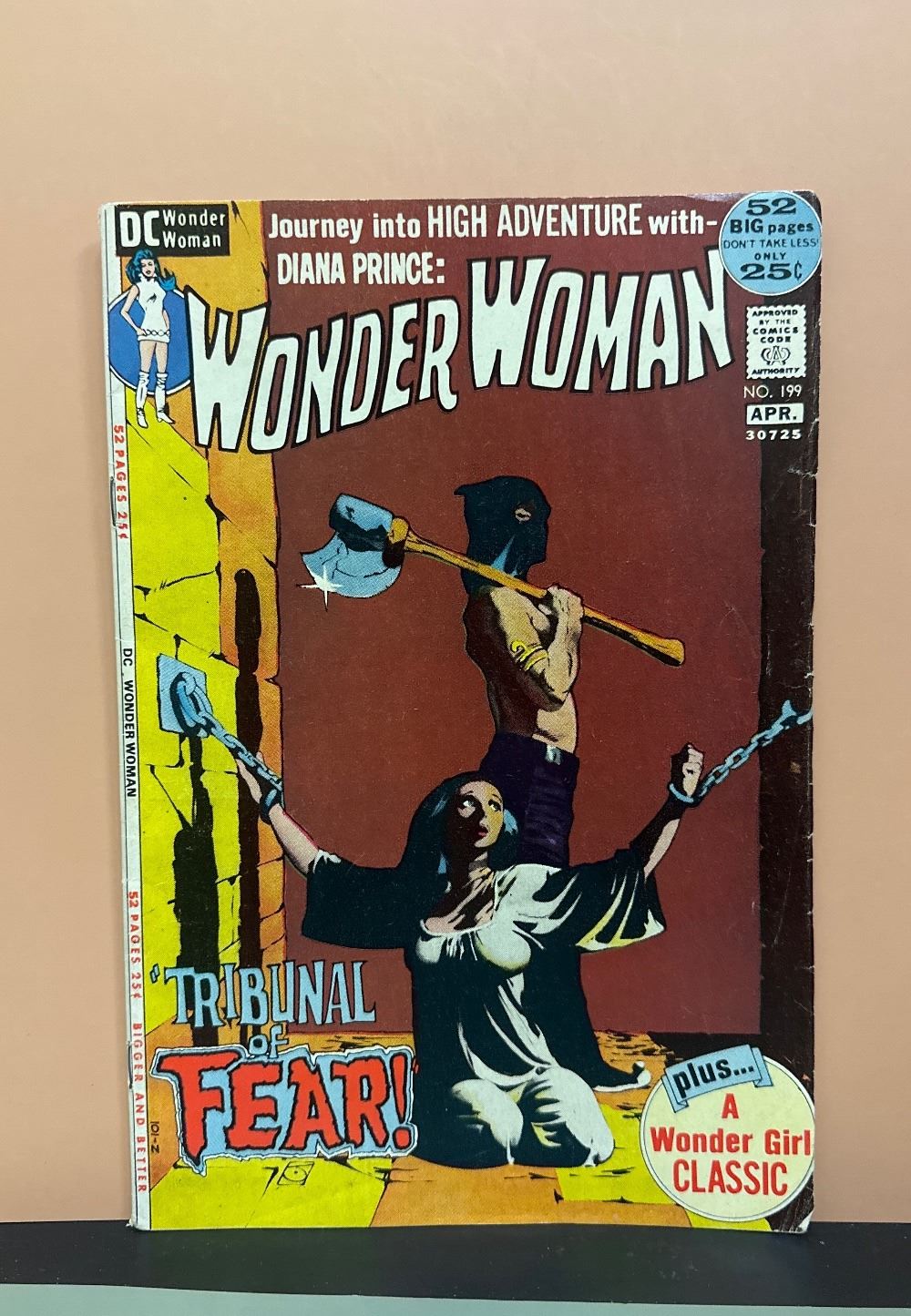 Wonder Woman #199 (DC, 1972) Tribunal of Fear! Jeff Jones Bondage Cover