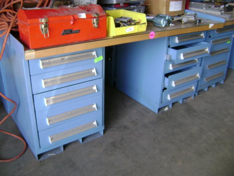 LYON 10 DRAWER BUTCHER BLOCK WORK BENCH 6'