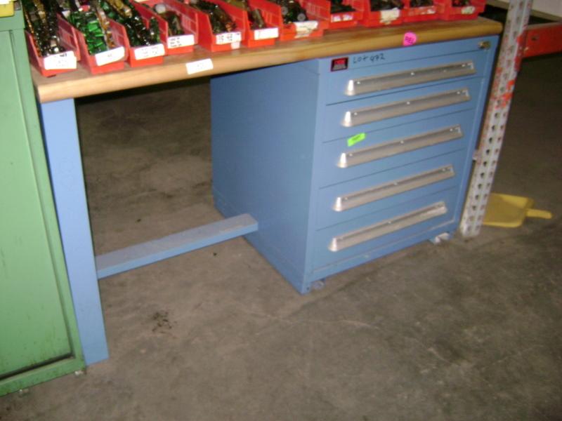 LYON S DRAWER BUTCHER BLOCK WORK BENCH