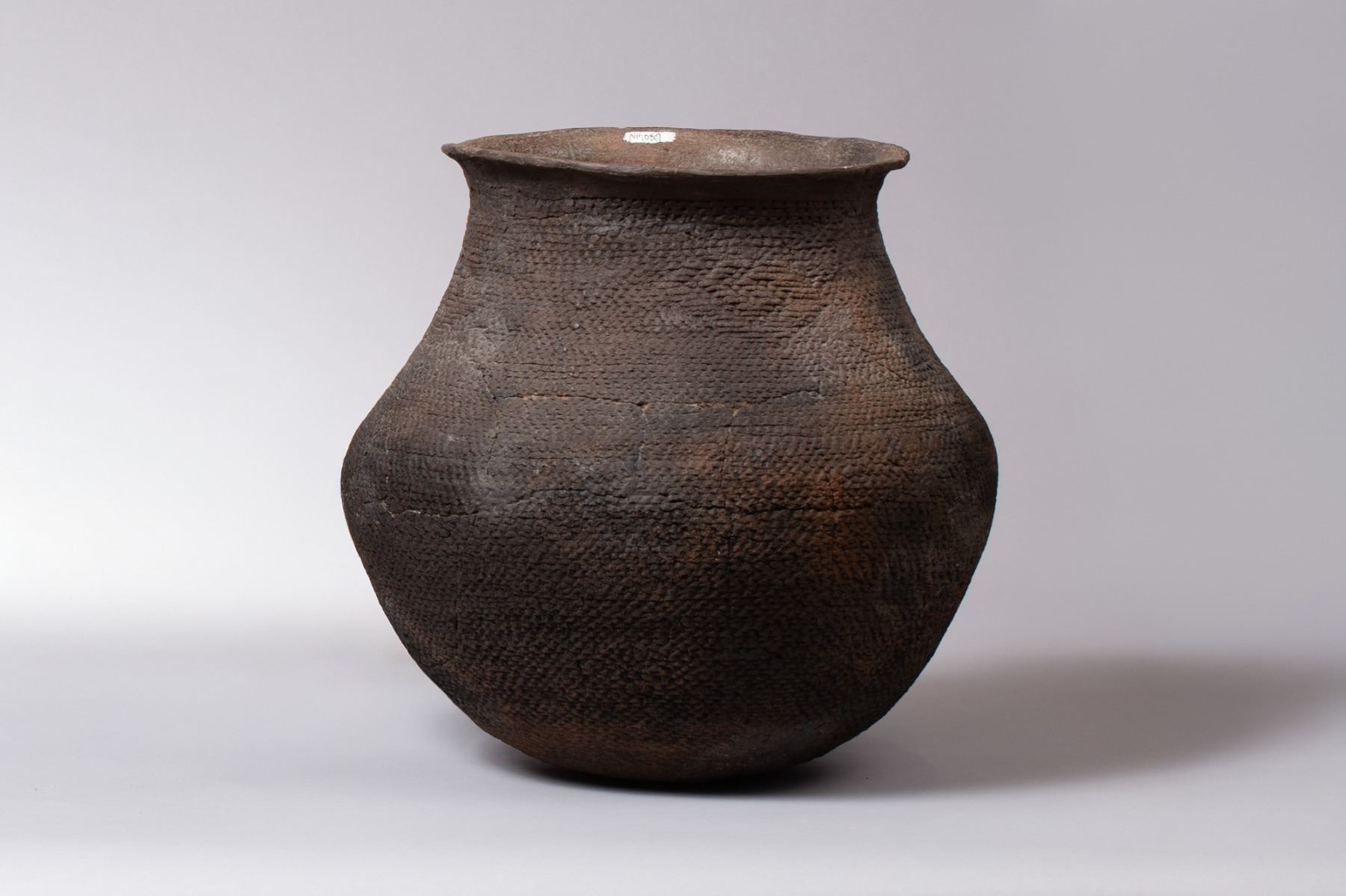 Large Ancient Anasazi Corrugated Olla Cooking Pot, Ca 1100 - 1300 AD