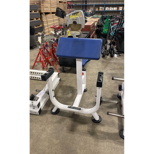 ATLANTIS WHITE / BLUE COMMERCIAL SEATED CURL BENCH - Able Auctions