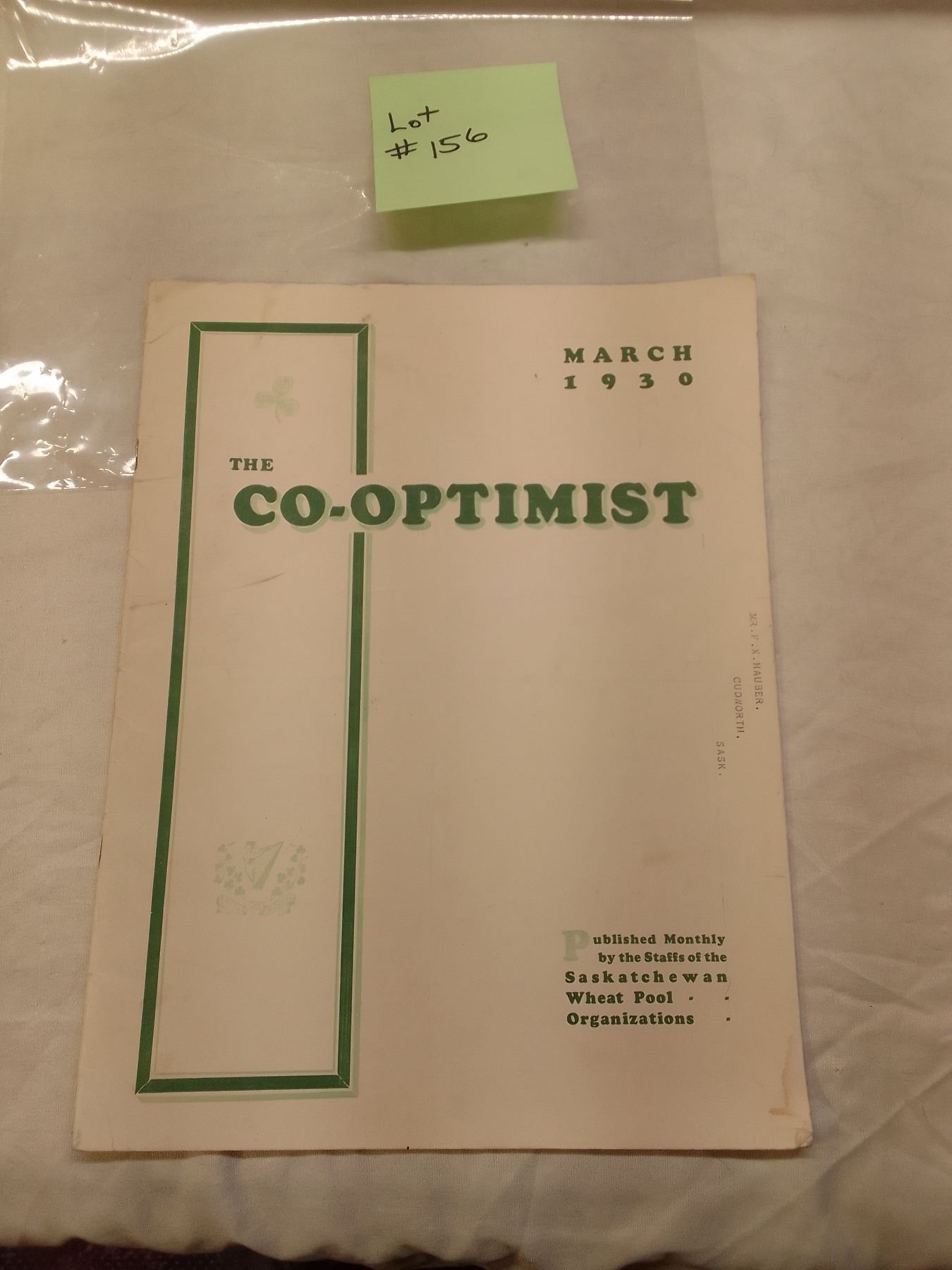 March 1930 “The Co-Optimist” – Official Monthly Magazine of the ...