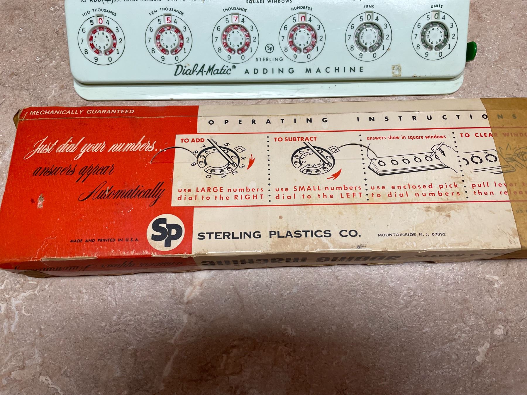 Dial-A-Matic Adding Machine