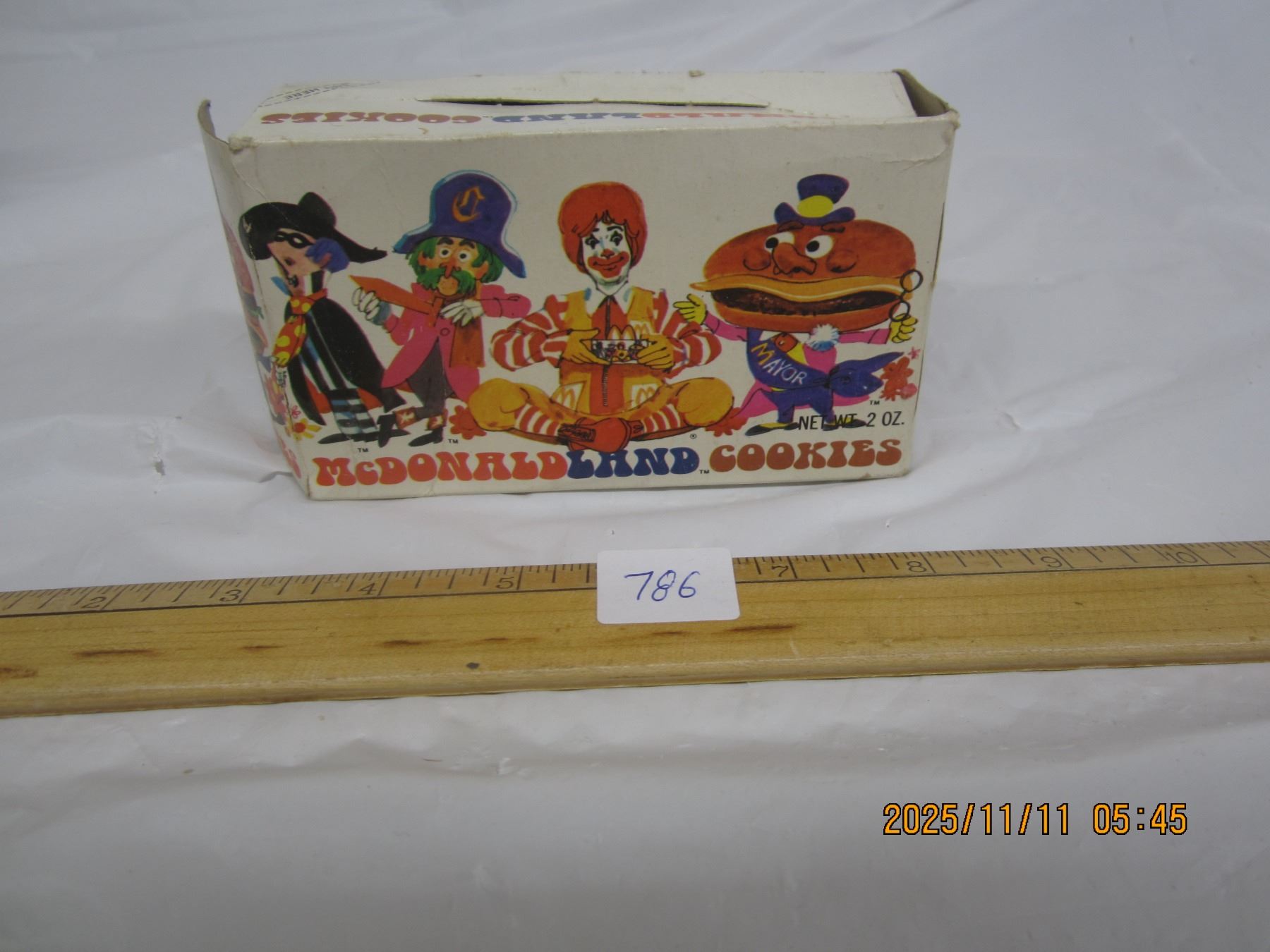 786. Ultra Rare 1972 McDonald Land Cookie Box Intact - Schmalz Auctions