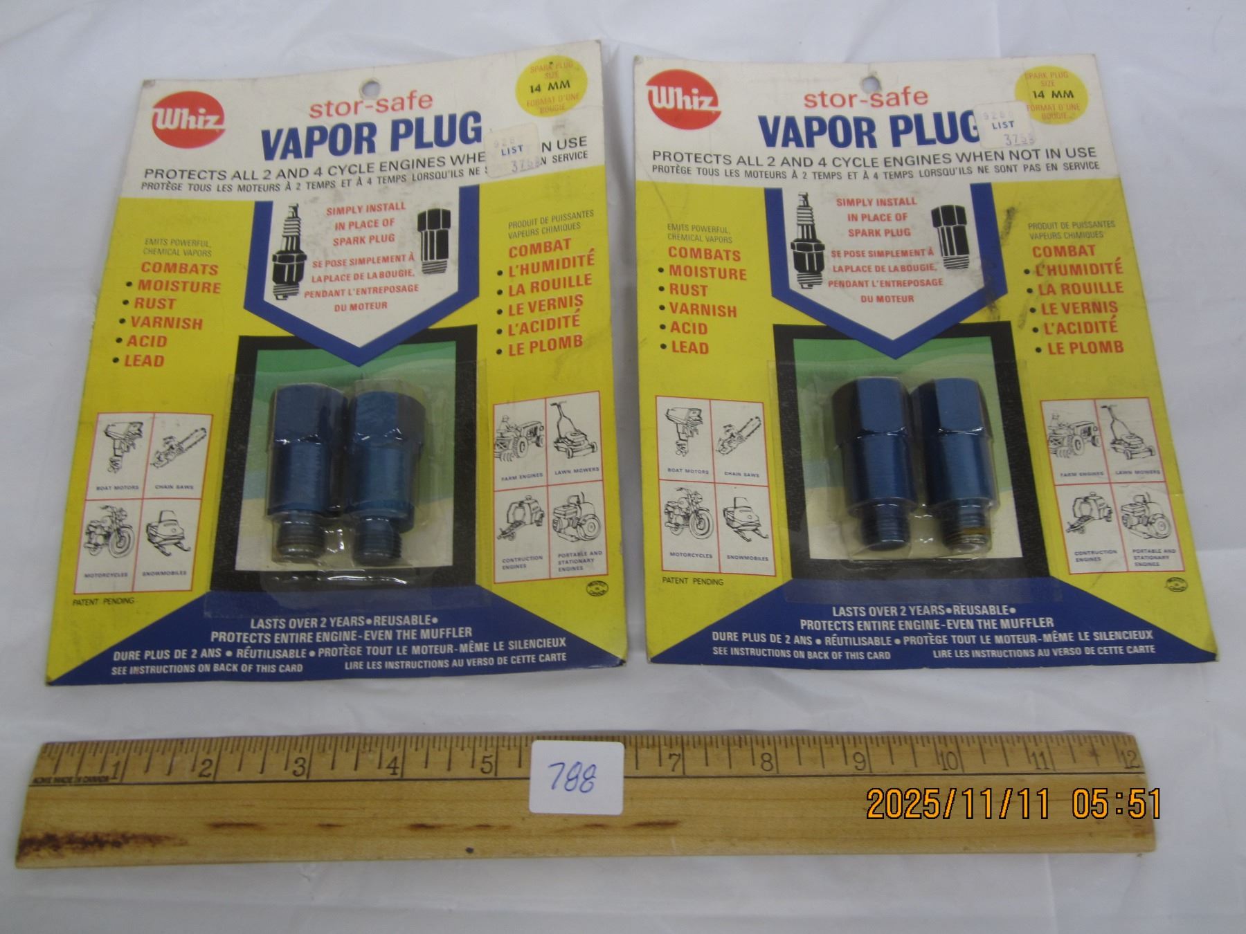 788. Whiz Stor-Safe Vapor Plug - Schmalz Auctions