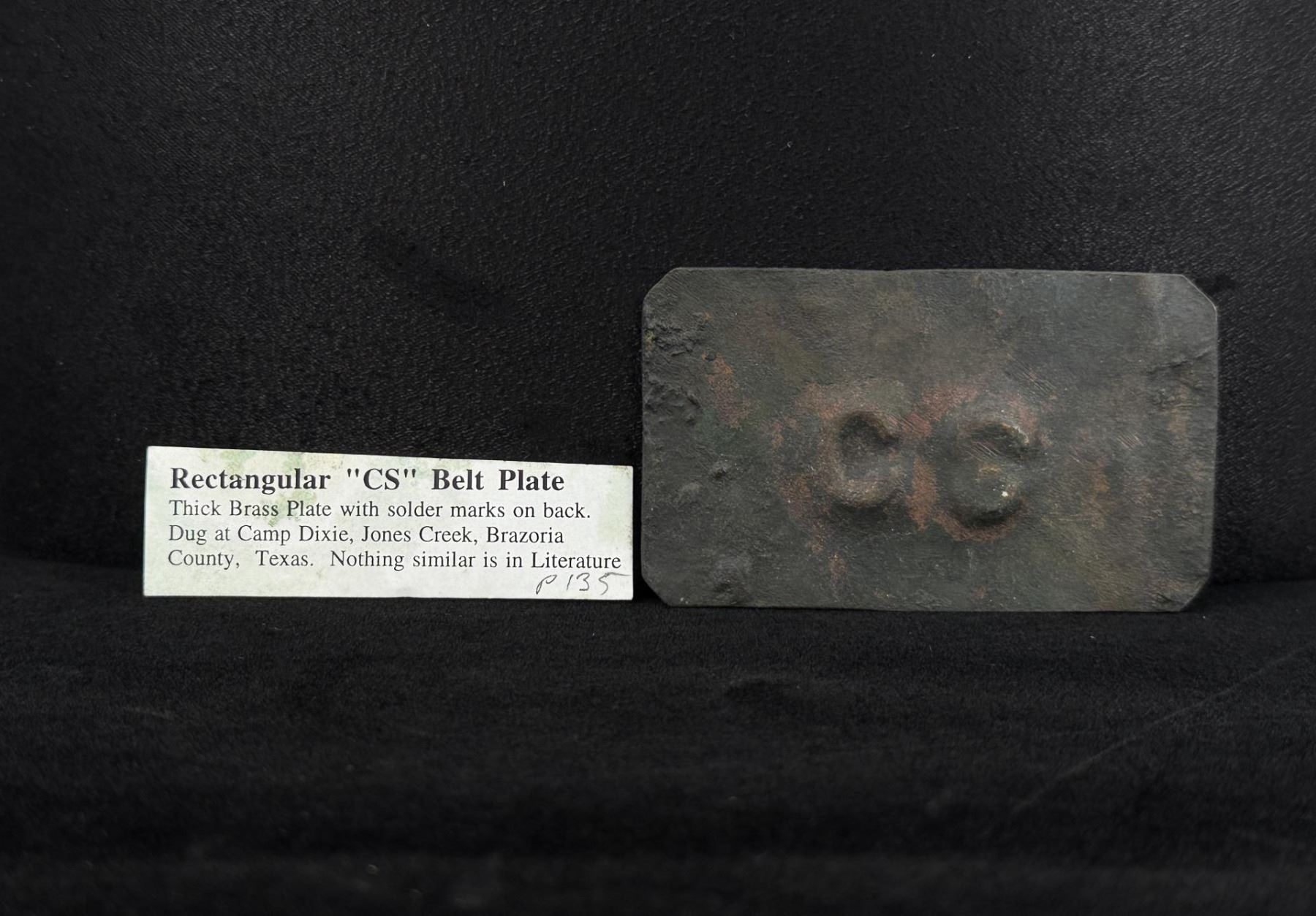 Civil War Confederate Texas CS Belt Buckle