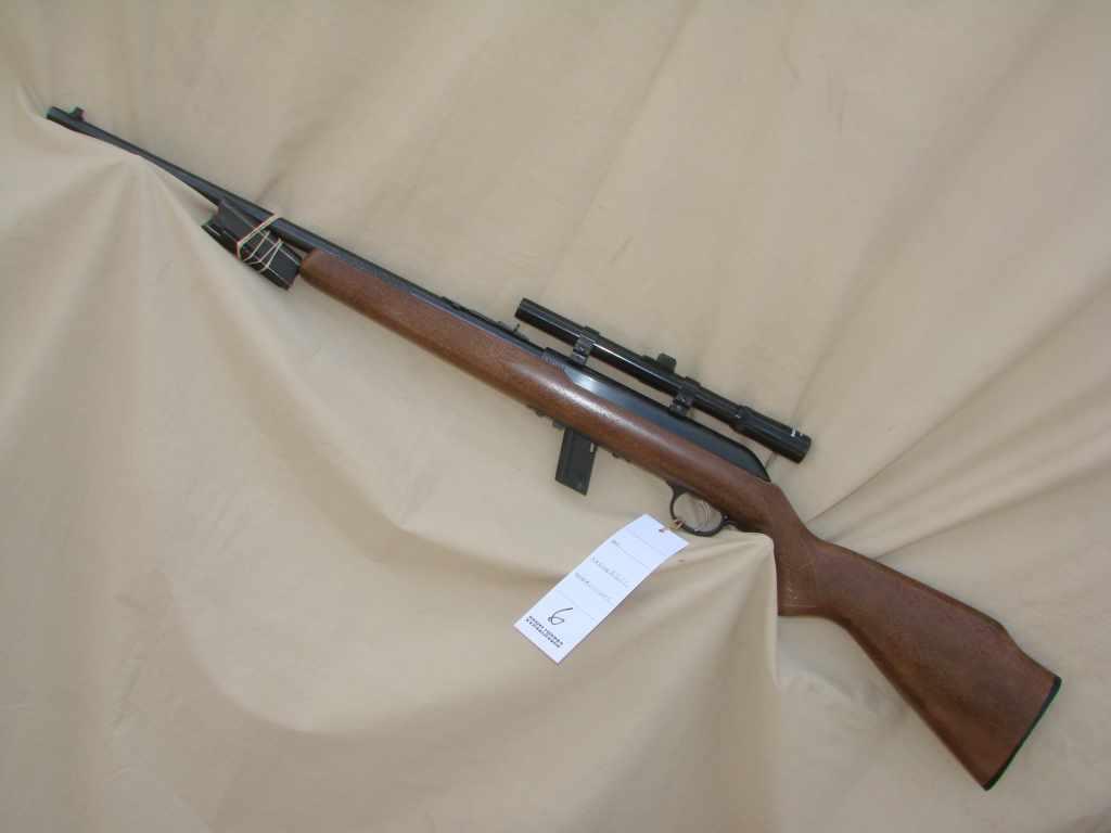SAVAGE MODEL 64, 22 CAL SEMI AUTO, WITH SCOPE AND 3 MAGS (L)A4622, L322682