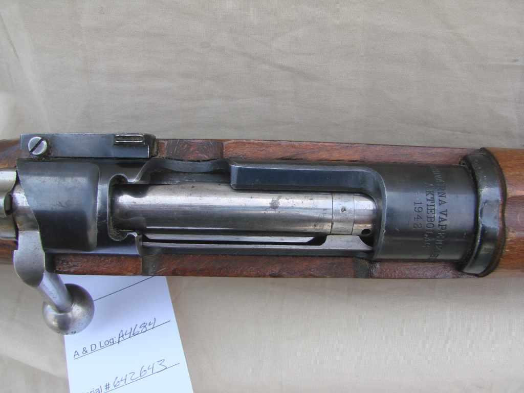 SWEDE MAUSER MODEL 38B 6.5 CAL, VERY GOOD OVERALL, #3 BORE CONDITION (L ...