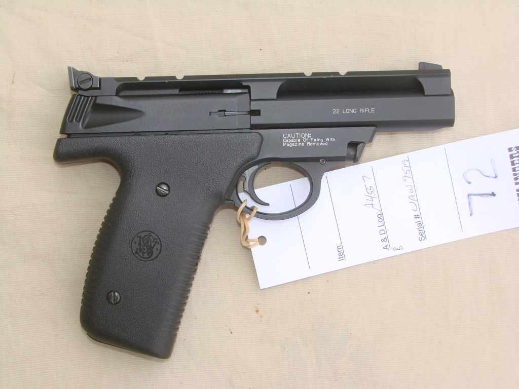 S&W MODEL 22A, 22 CAL SEMI AUTO, AS NEW IN BOX (H)A4557, UAW9519