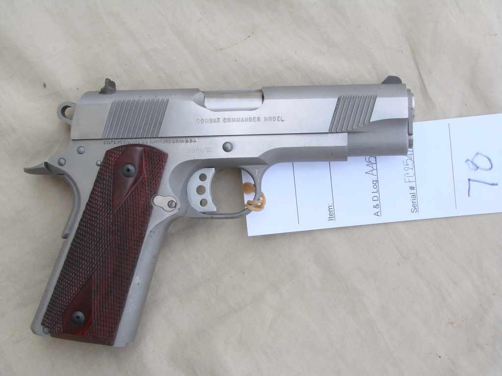 COLT COMMANDER, 45 ACP, LOOKS TO BE AS NEW IN BOX, HAS SCRATCHING BY ...