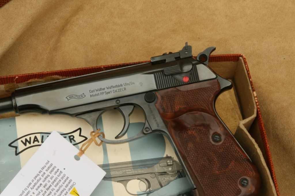 WALTHER PP "SPORT", 22 CAL 8.1 IN. BARREL, LOOKS TO BE NEW IN ORIGINAL ...