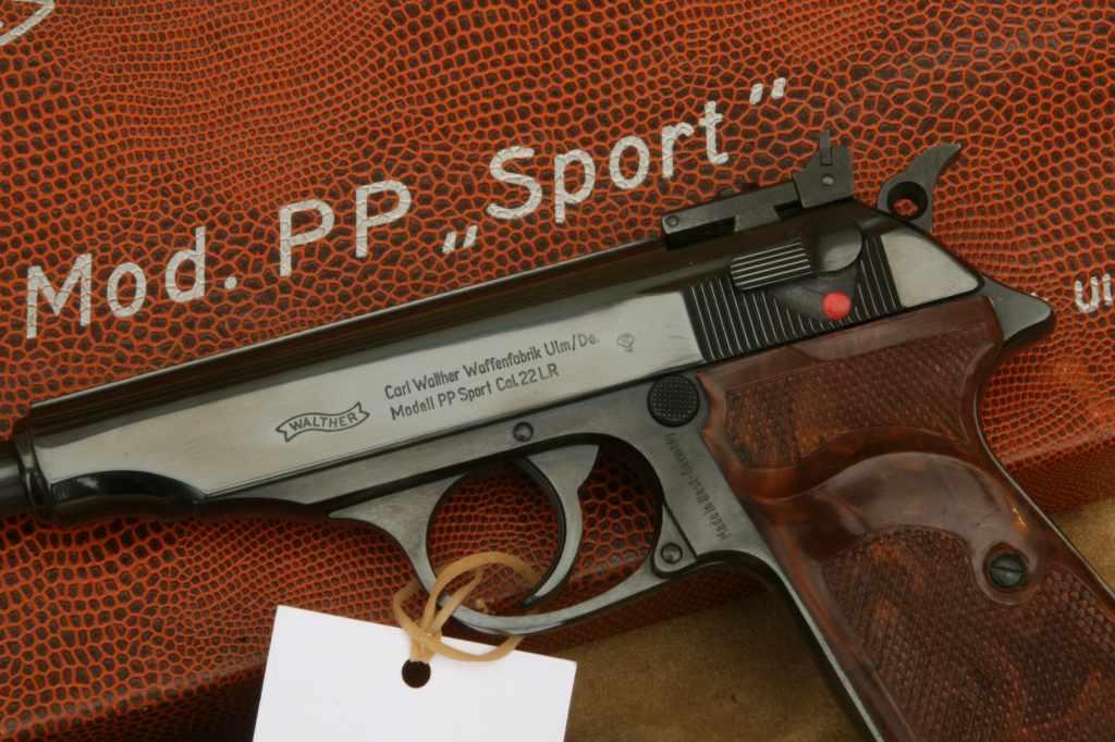 WALTHER PP "SPORT", 22 CAL 8.1 IN. BARREL, LOOKS TO BE NEW IN ORIGINAL ...