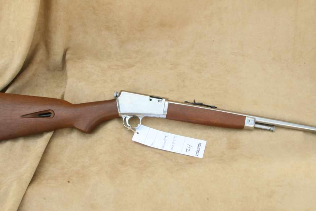 TAURUS MODEL 63, STAINLESS 22 CAL SEMI AUTO, LOOKS TO BE AS NEW NO BOX ...