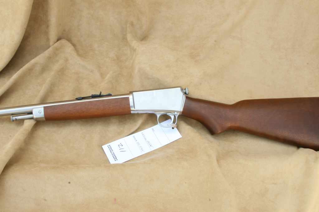 TAURUS MODEL 63, STAINLESS 22 CAL SEMI AUTO, LOOKS TO BE AS NEW NO BOX ...
