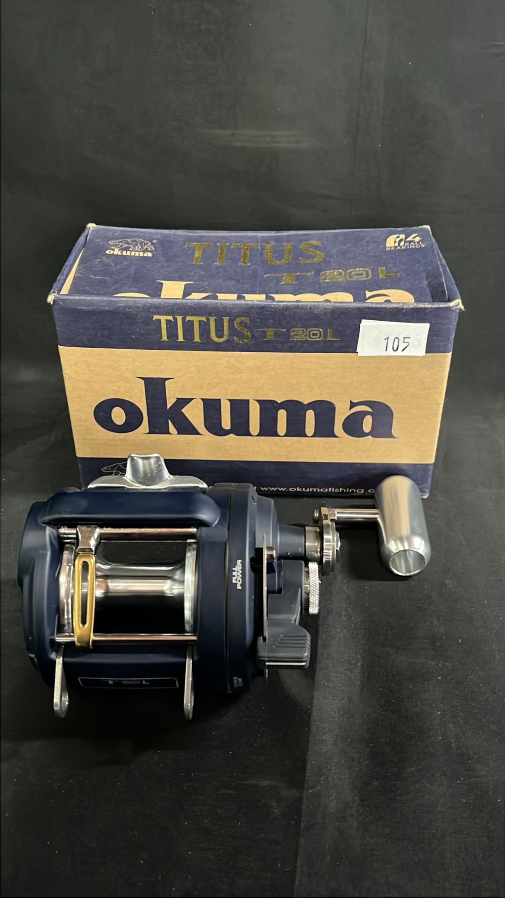 *NEW* OKUMA TITUS LEVER DRAG REEL T20L - Able Auctions