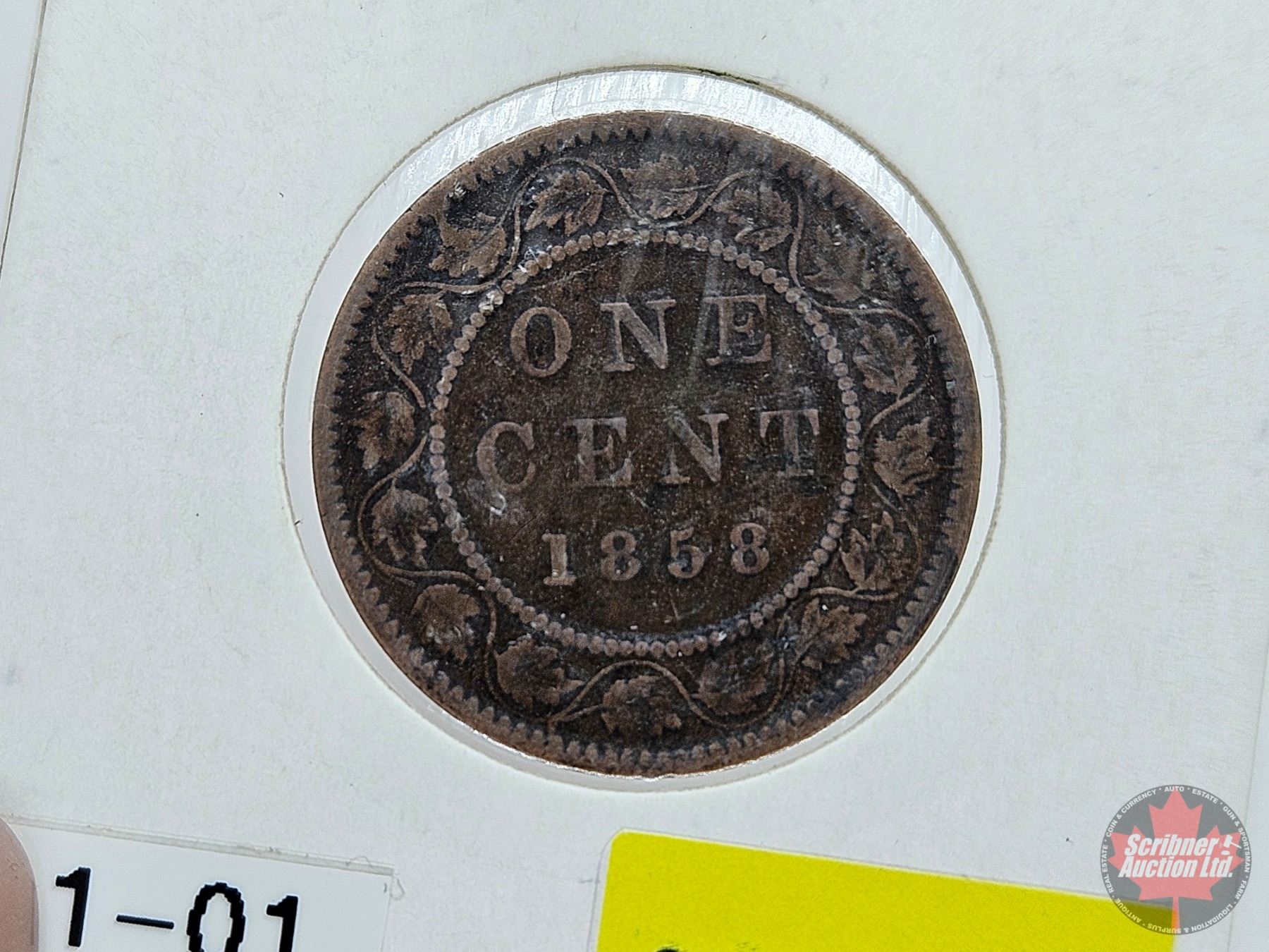 Canada One Cent 1858