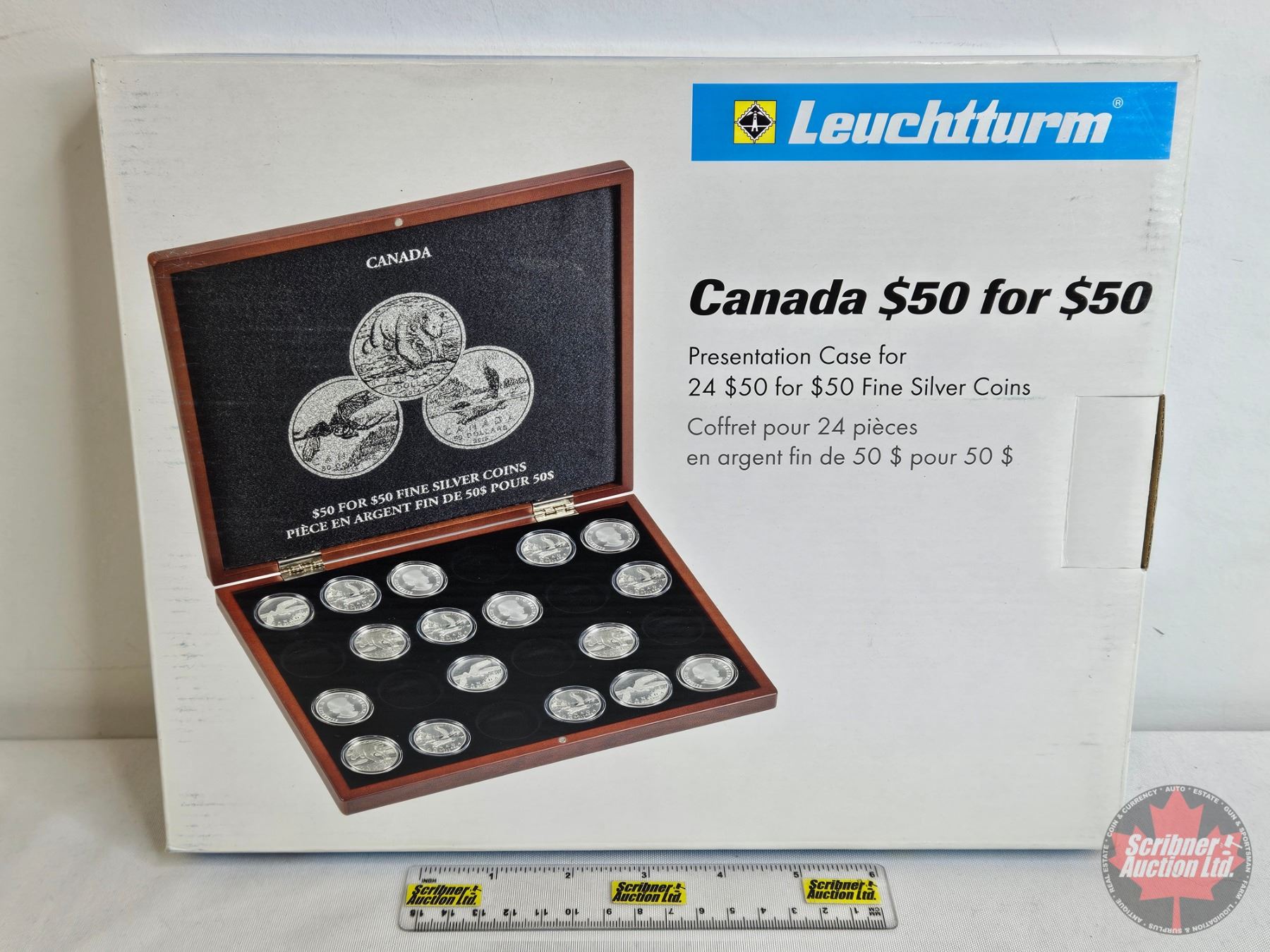 Volterra Leuchtturm (24 Place) $50 Fine Silver Coins (Storage/Display ...