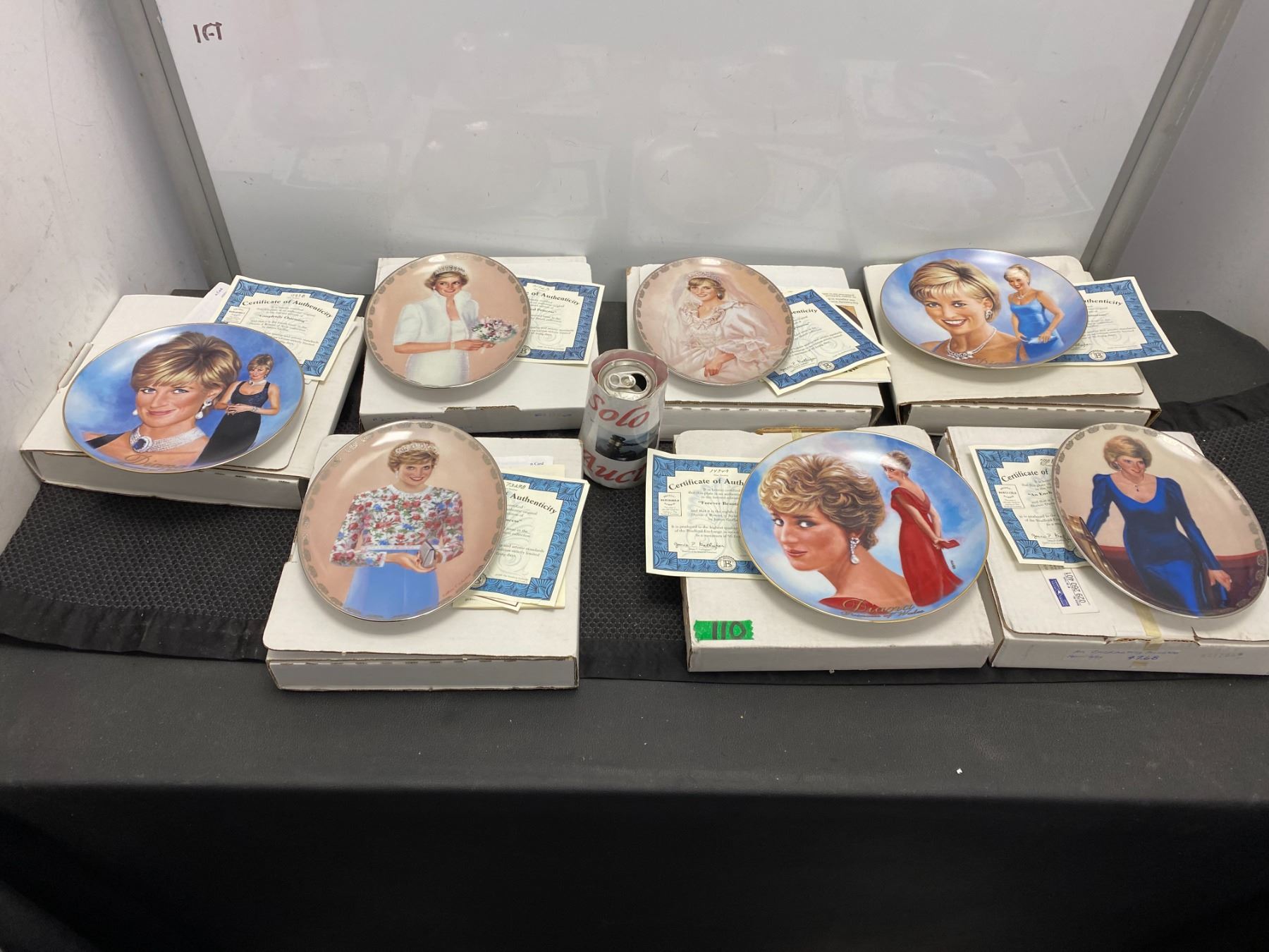 Lot of 7 Princess Diana collector's plates with certificates of ...