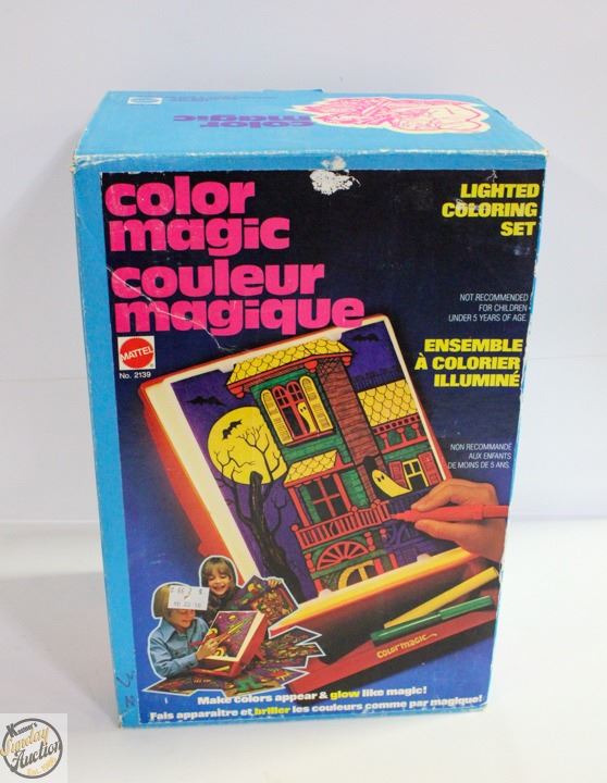 1978 MATTEL COLOR MAGIC LIGHTED COLORING SET IN