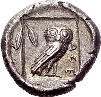 Greek coins. Attica, Athens. Didrachm ca 475-465, AR 8.60g.
