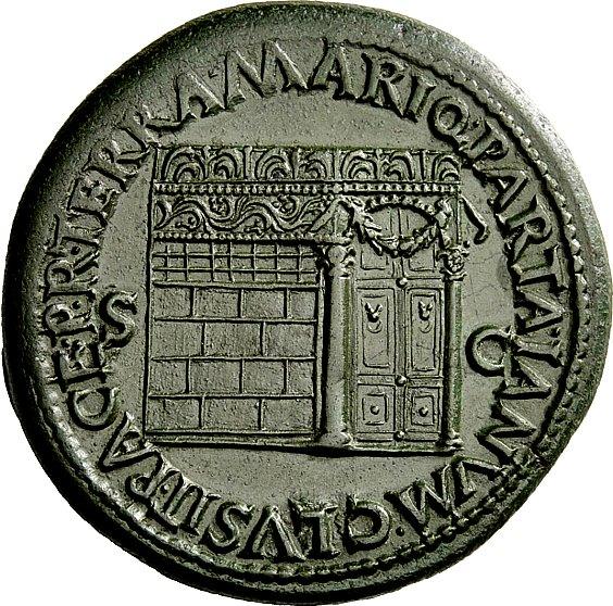 Roman Empire. Nero Augustus. Sestertius ca 65, Æ 25.41g.