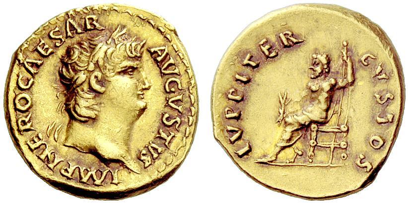 Roman Empire. Nero Augustus. Aureus ca 66-67, AV 7.33g.