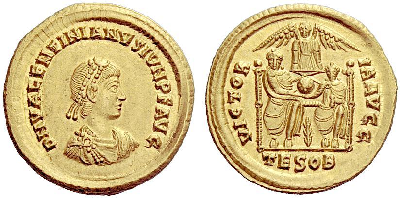 Roman Empire. Valentinian II, 375–392. Solidus 373-383, AV 4.48g.