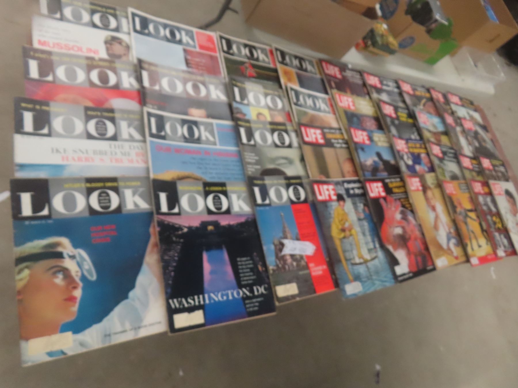 Fifty Life and Look Magazines From the 1960s
