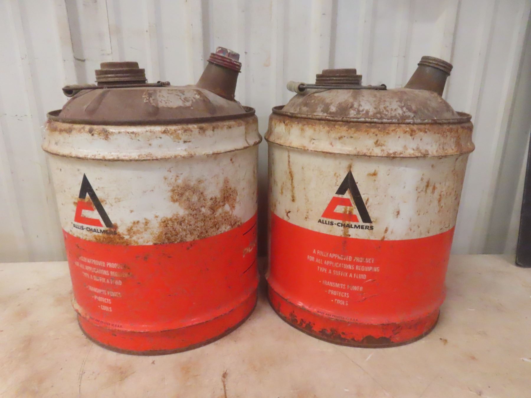 Allis-Chalmers 2 Hydraulic Fluid and Cooling System Conditioner Cans
