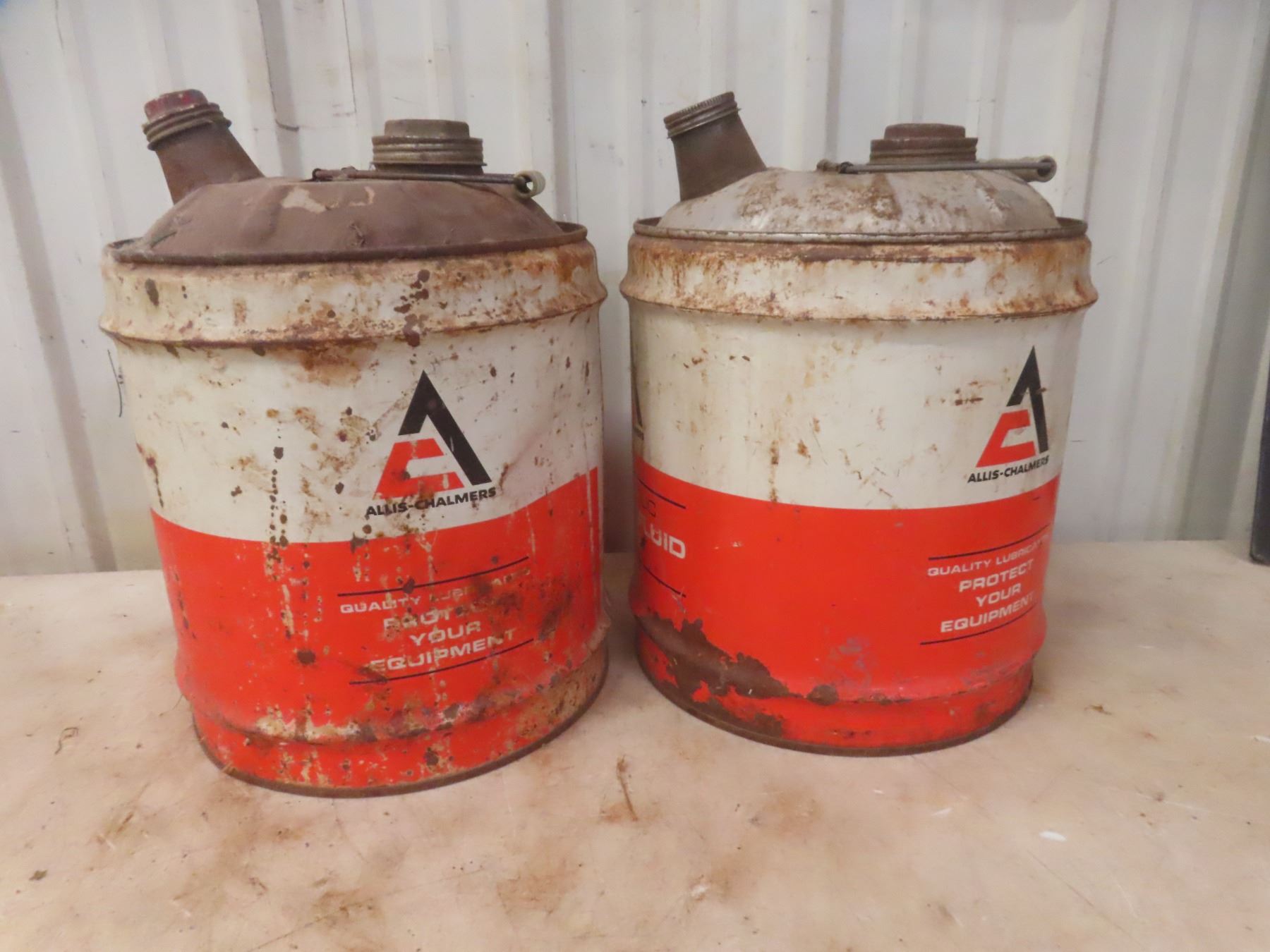 Allis-Chalmers 2 Hydraulic Fluid and Cooling System Conditioner Cans