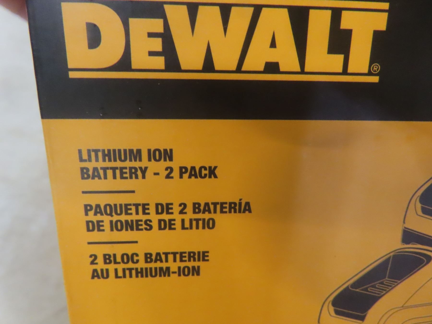 DeWalt 20V Lithium-Ion Two-Pack Battery