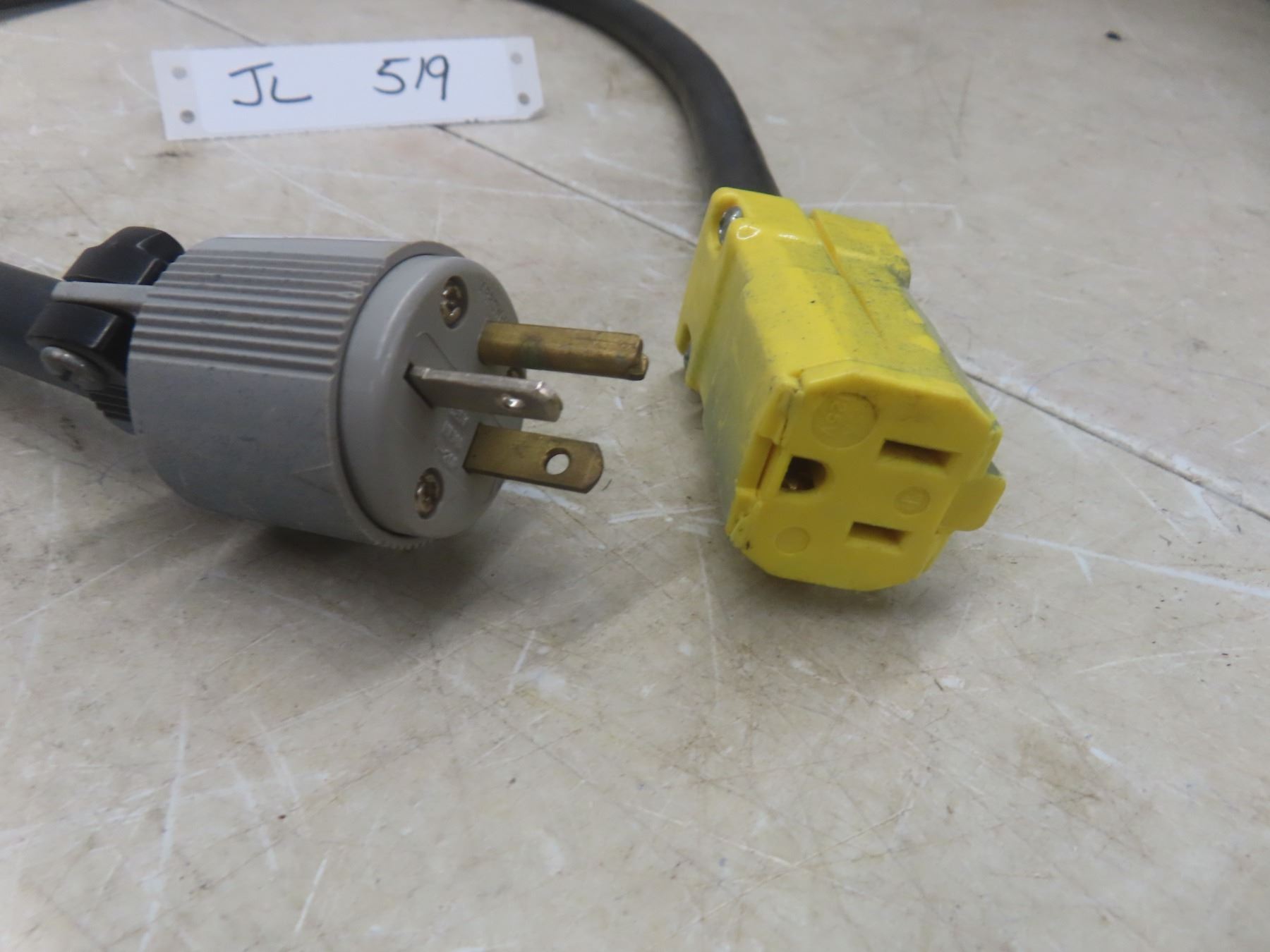Two Generator Adapters, NEMA 20A–250V, Approximately 3 Feet