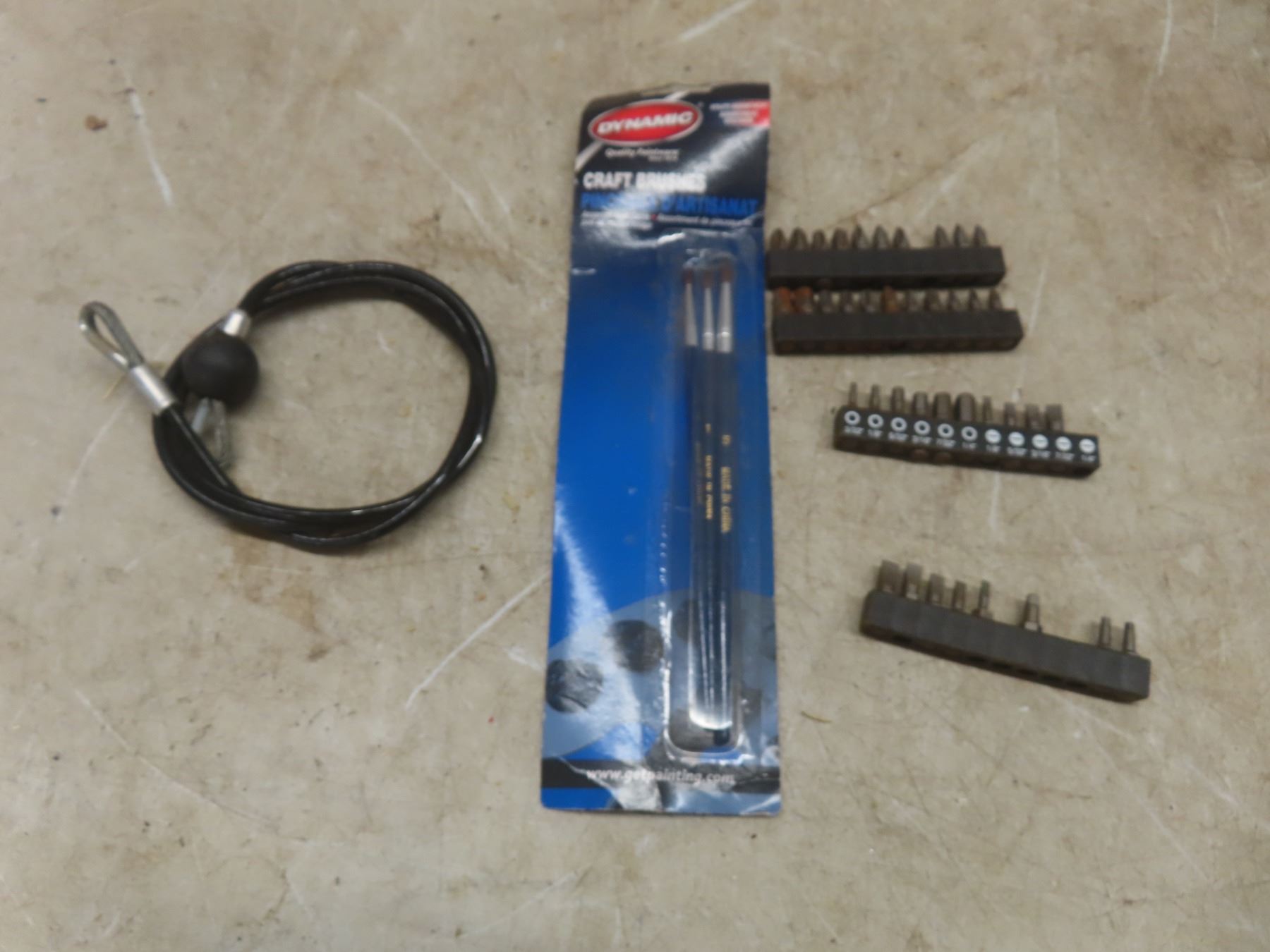 Husky Tool Bag Filled With Pulleys, Bungee Cords, Allen Keys, Wire, And ...