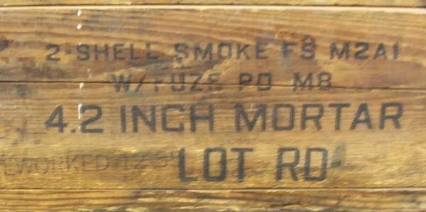 Vintage Wood Mortar Box Table MUST BE PICKED UP