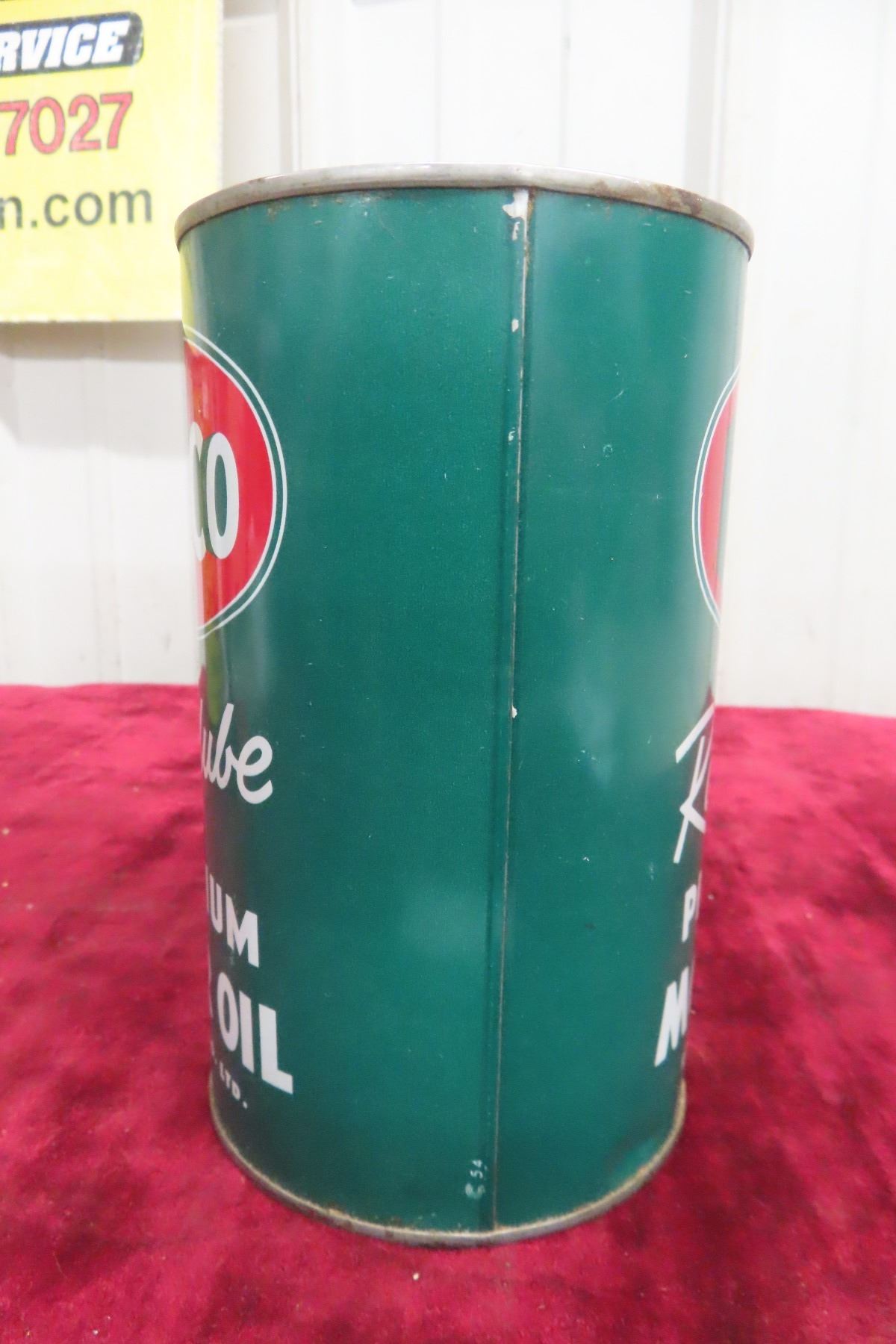 Roco Premium Motor Oil Can 1 Quart - McSherry Auction Service Ltd.