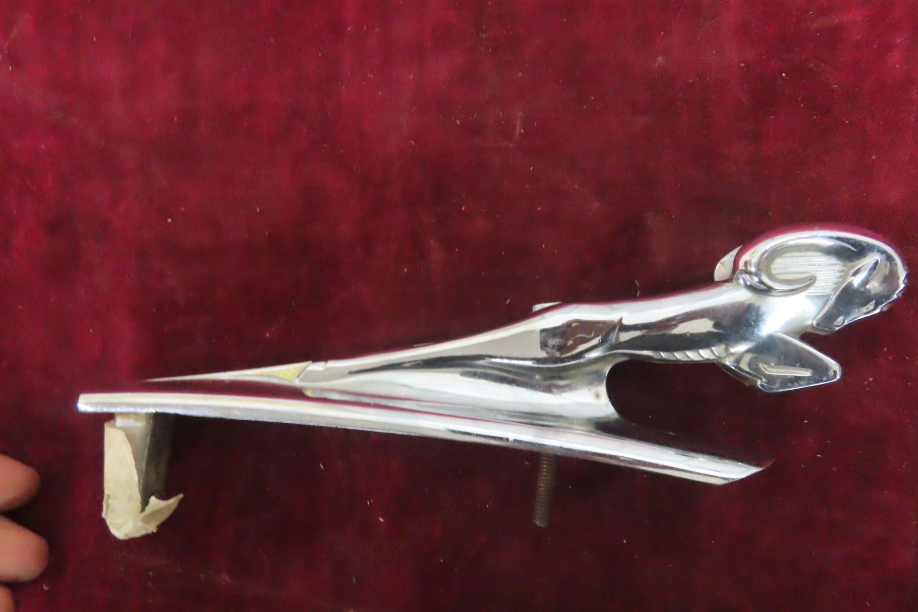 Dodge Leaping Ram Hood Ornament 1930s 9'' Long - McSherry Auction ...